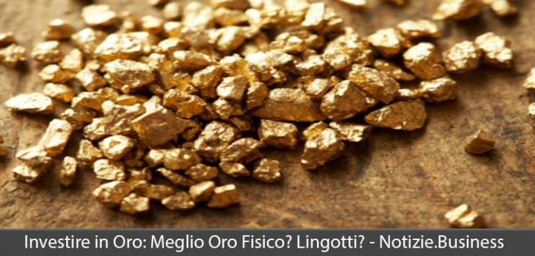 Investire in Oro: Meglio Oro Fisico? Lingotti? Trading Online?